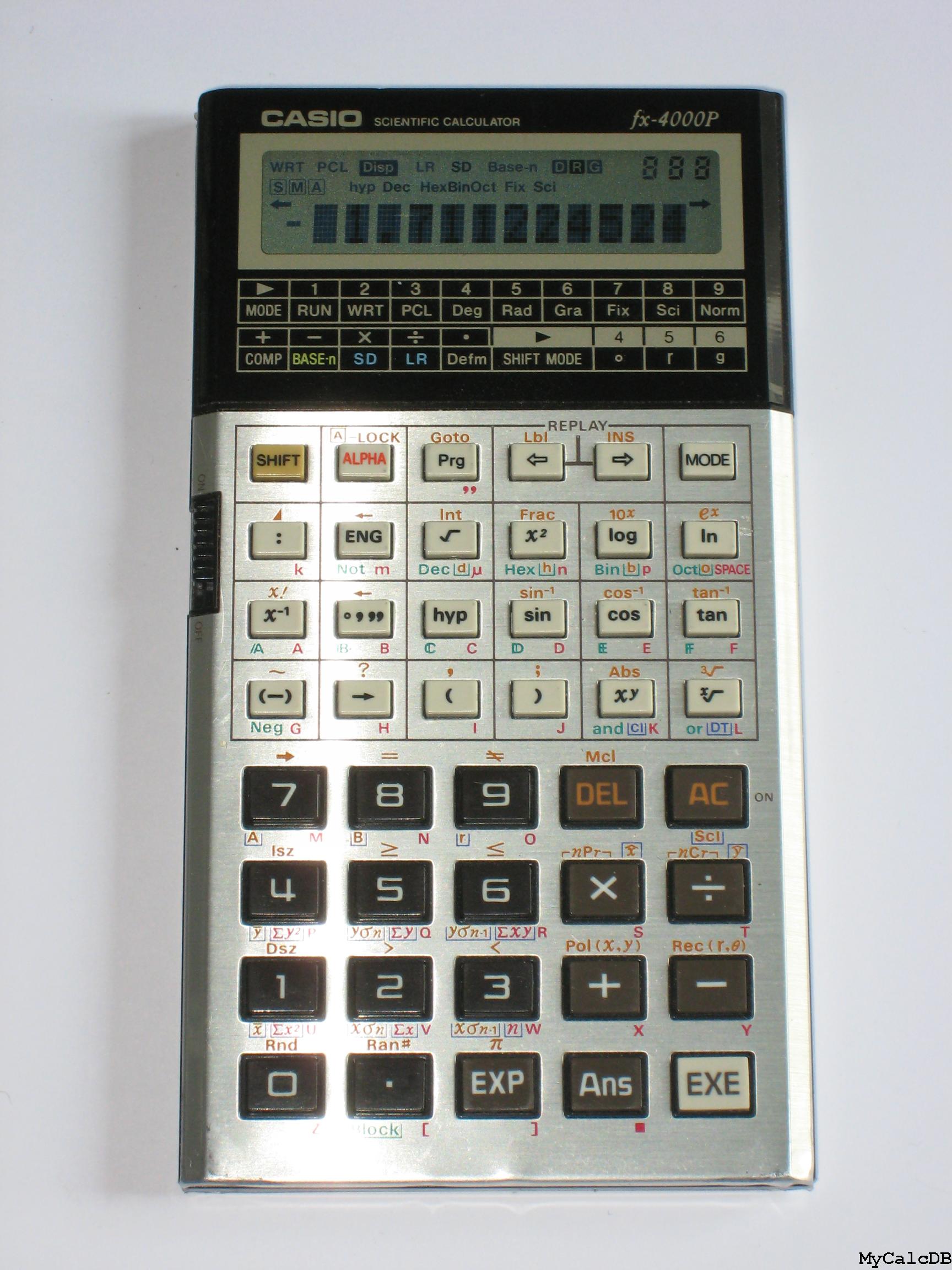 Casio fx-4000P | IT History Society